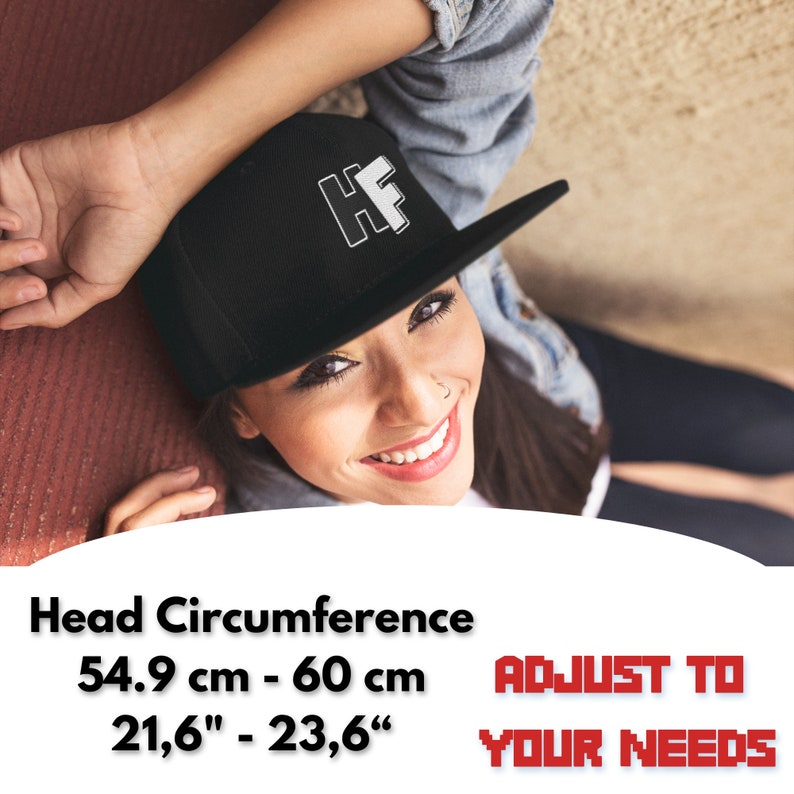 Black Snapback Hat Gamer Acronyms hf Have Fun Funny Logo Design in ...