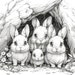 100 Printable Kawaii Animals Coloring Book Cute Wildlife and Pets PDF ...