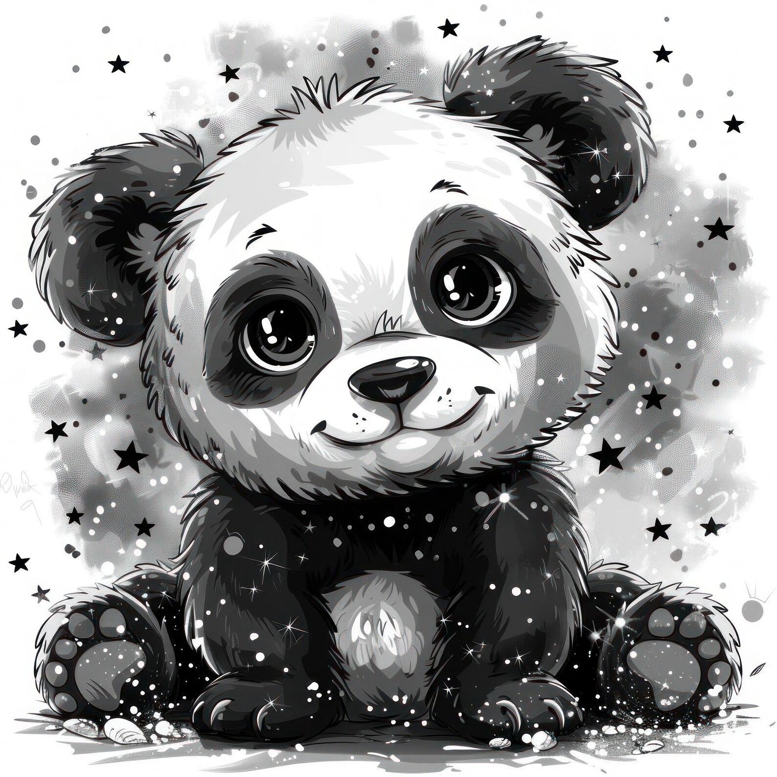 100 Printable Kawaii Animals Coloring Book Cute Wildlife and Pets PDF ...