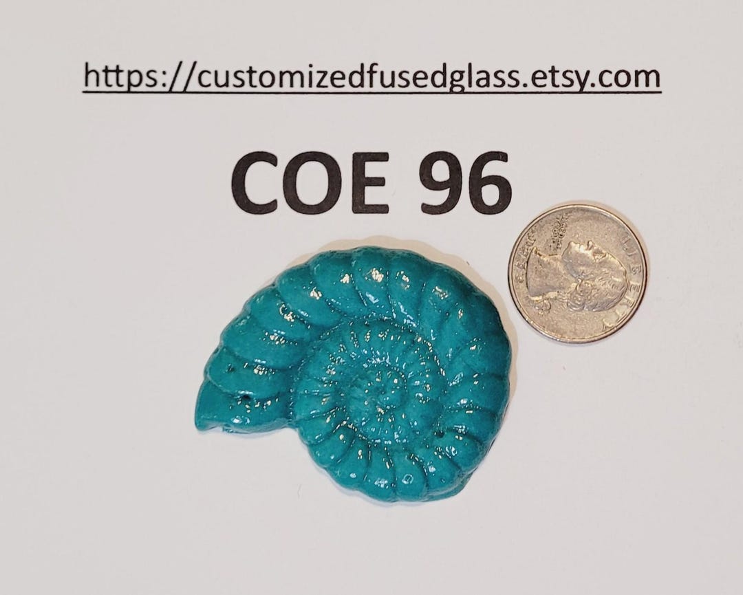 COE 96 Large Nautilus Shell / Freeze and Fuse Oceanside Glass - Etsy