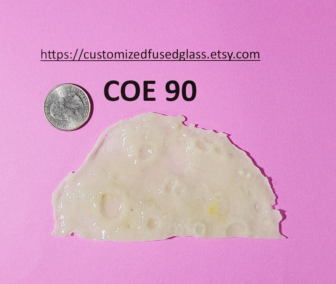COE 90 Large Half Moon Surface/ Freeze and Fuse Glass - Etsy