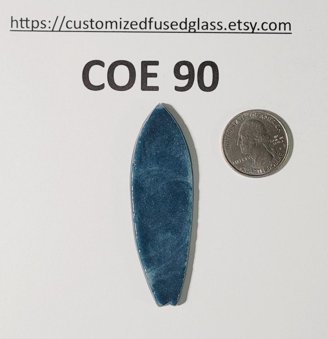 COE 90 Surf Board/ Freeze and Fuse Glass - Etsy