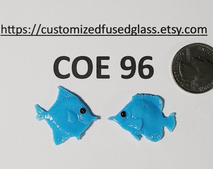 COE 96 Fish Pair/ 2 Items/ Freeze and Fuse Oceanside Glass - Etsy