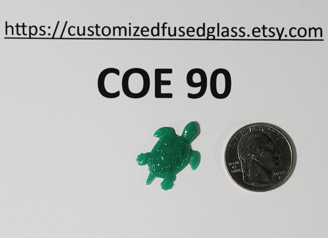 COE 90 Turtle / Freeze and Fuse Bullseye Glass - Etsy