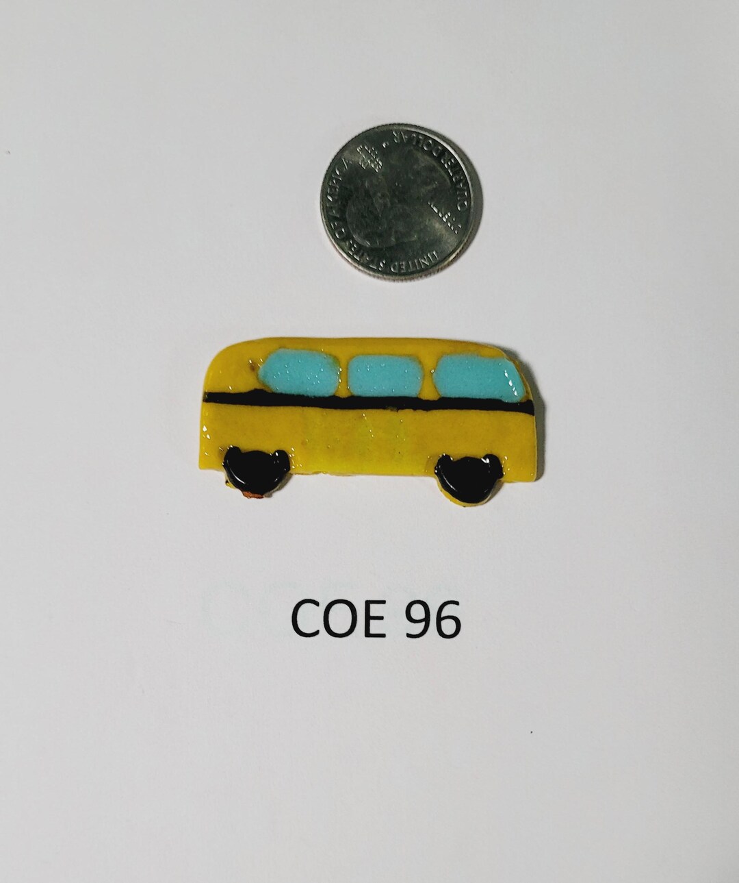 COE 96 Yellow School Bus/ 1 Item / Freeze and Fuse Oceanside Glass - Etsy