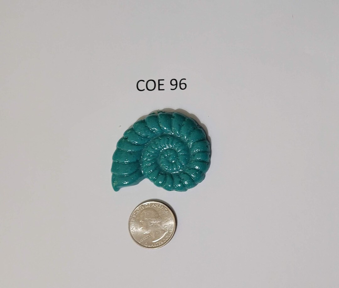 COE 96 Large Nautilus Shell / Freeze and Fuse Oceanside Glass - Etsy