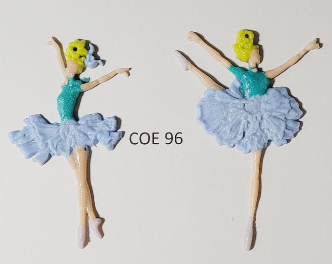 COE 96 Ballet Dancers / Pair of Large Pieces/ Freeze and Fuse Oceanside ...