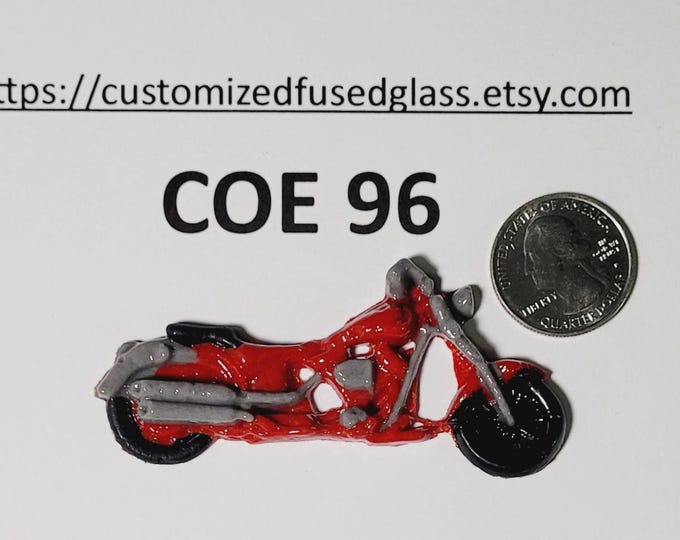 COE 96 Motorcycle / Freeze and Fuse Oceanside Glass - Etsy
