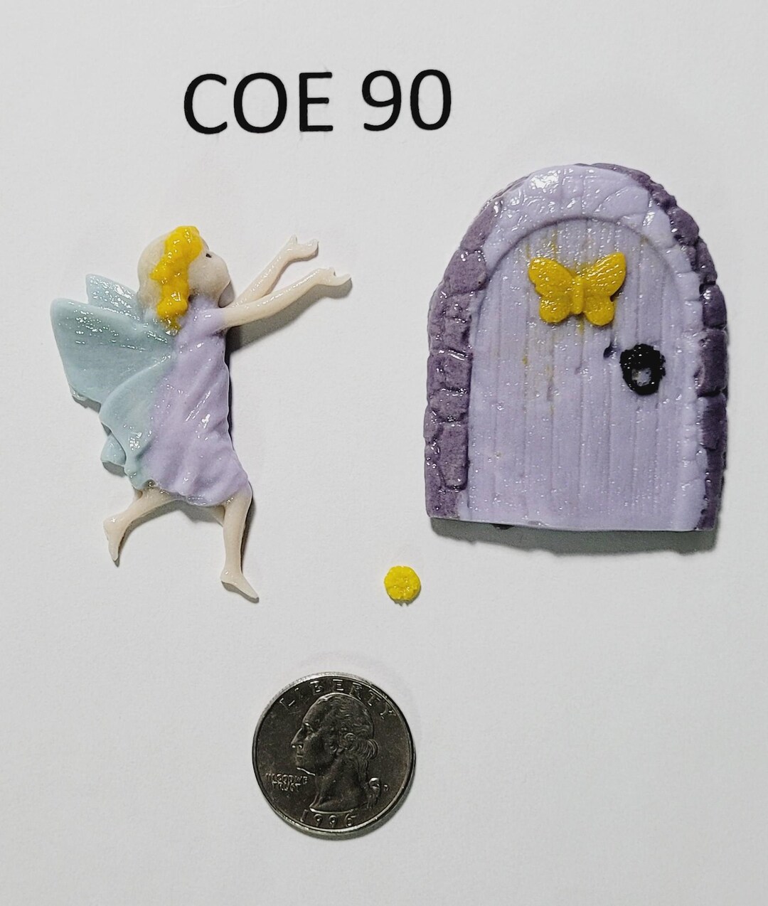 COE 90 Fairy and Garden Door/ 2 Items / Freeze and Fuse Bullseye Glass ...