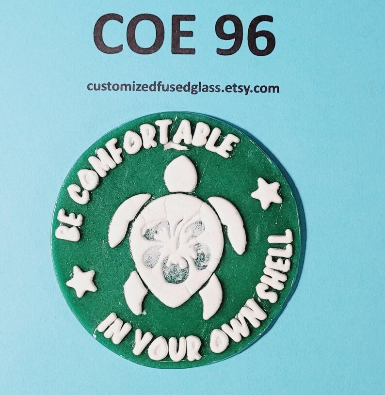 COE 96 Large Comfortable in Your Own Skin Sea Turtle Circle/ Freeze and ...