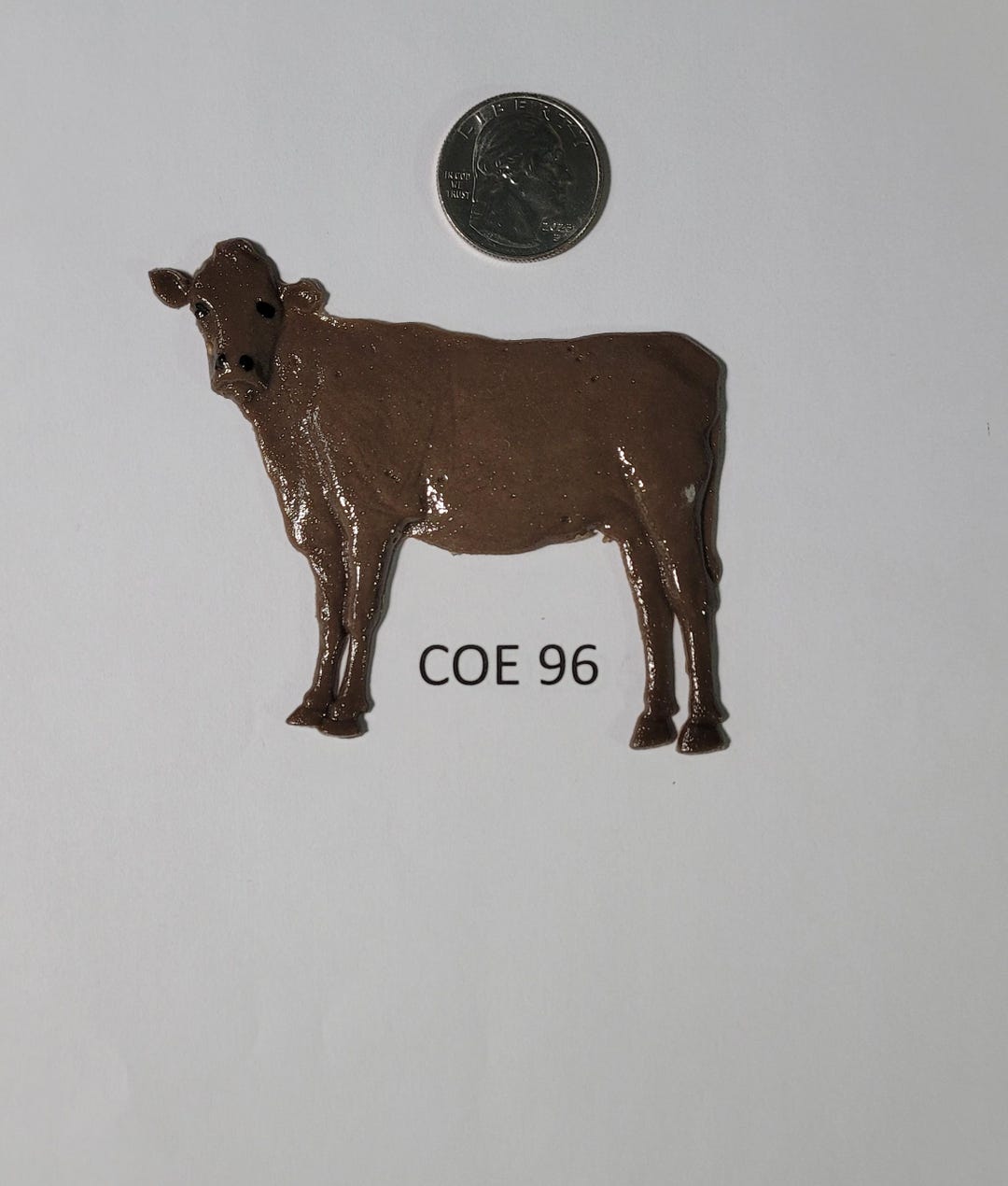 COE 96 Large Brown Cow/ Freeze and Fuse Oceanside Glass - Etsy