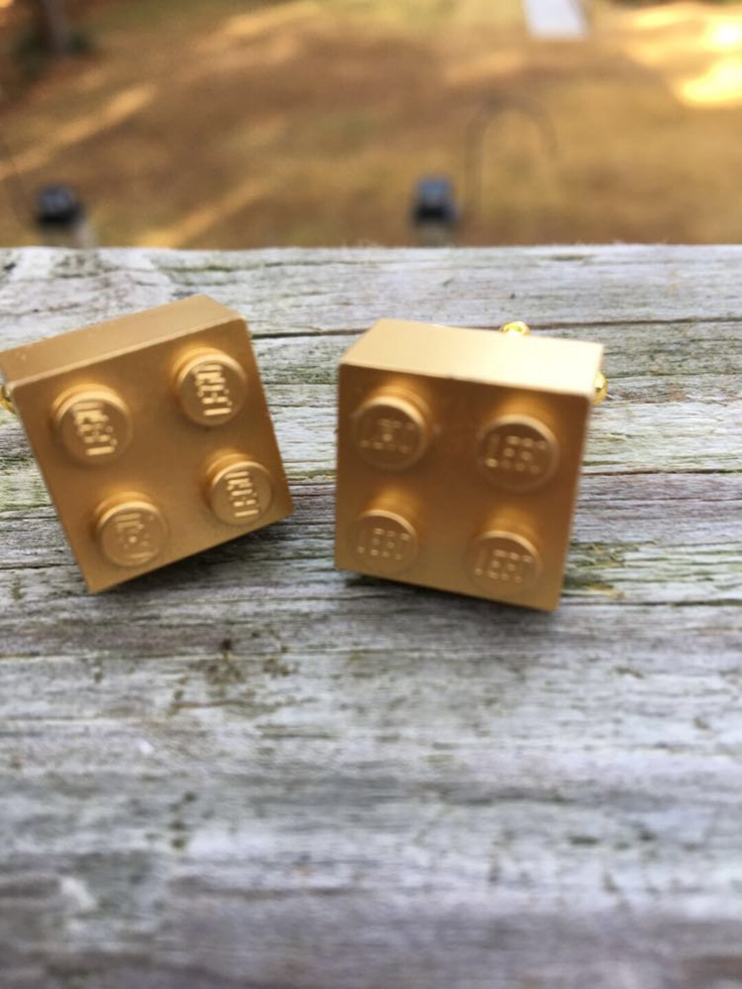 Unique Metallic Gold Brick Cuff Links Handmade With Lego(r) Bricks ...