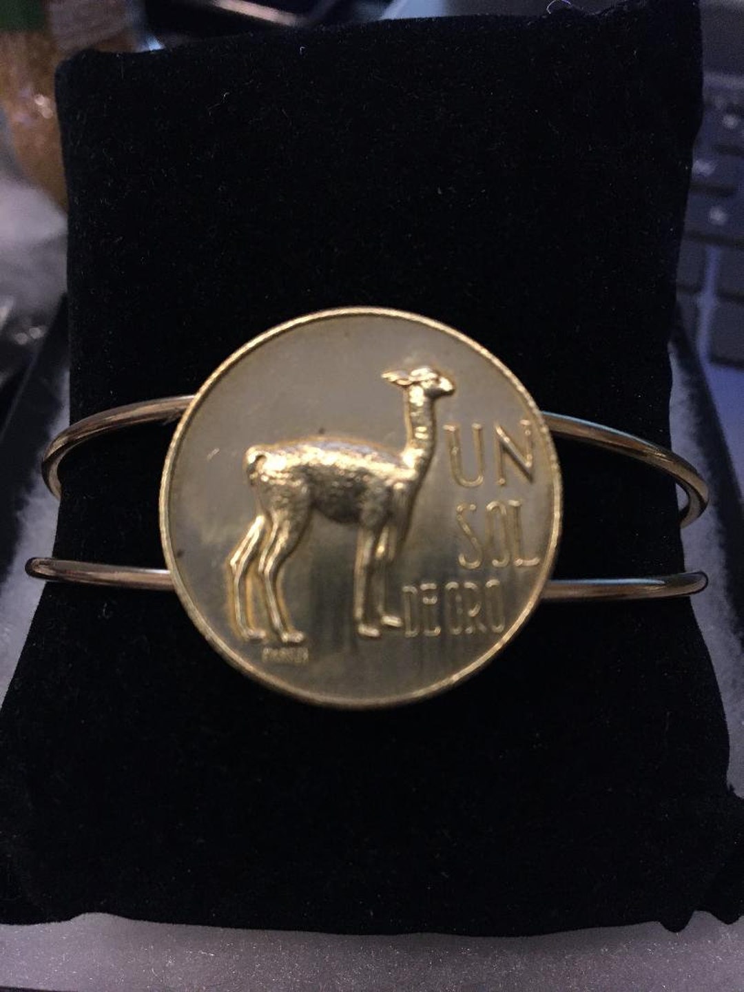 Peru Coin Bangle Cuff Bracelet Made With a Genuine 1 Sol De Oro Coin ...