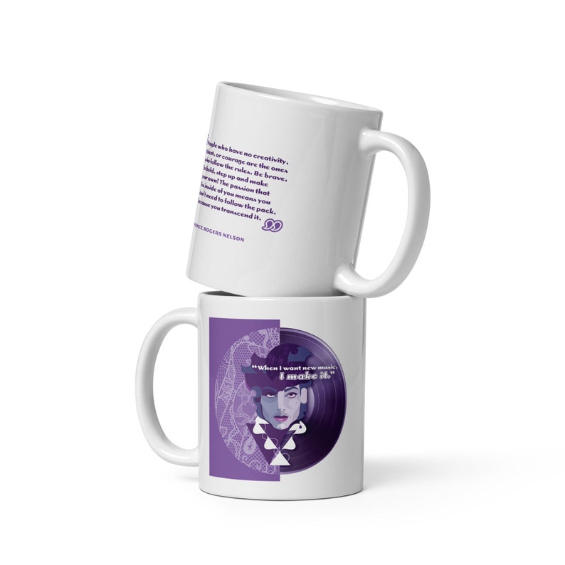Prince Purple Rain Coffee Mug With Inspirational Quote - Etsy