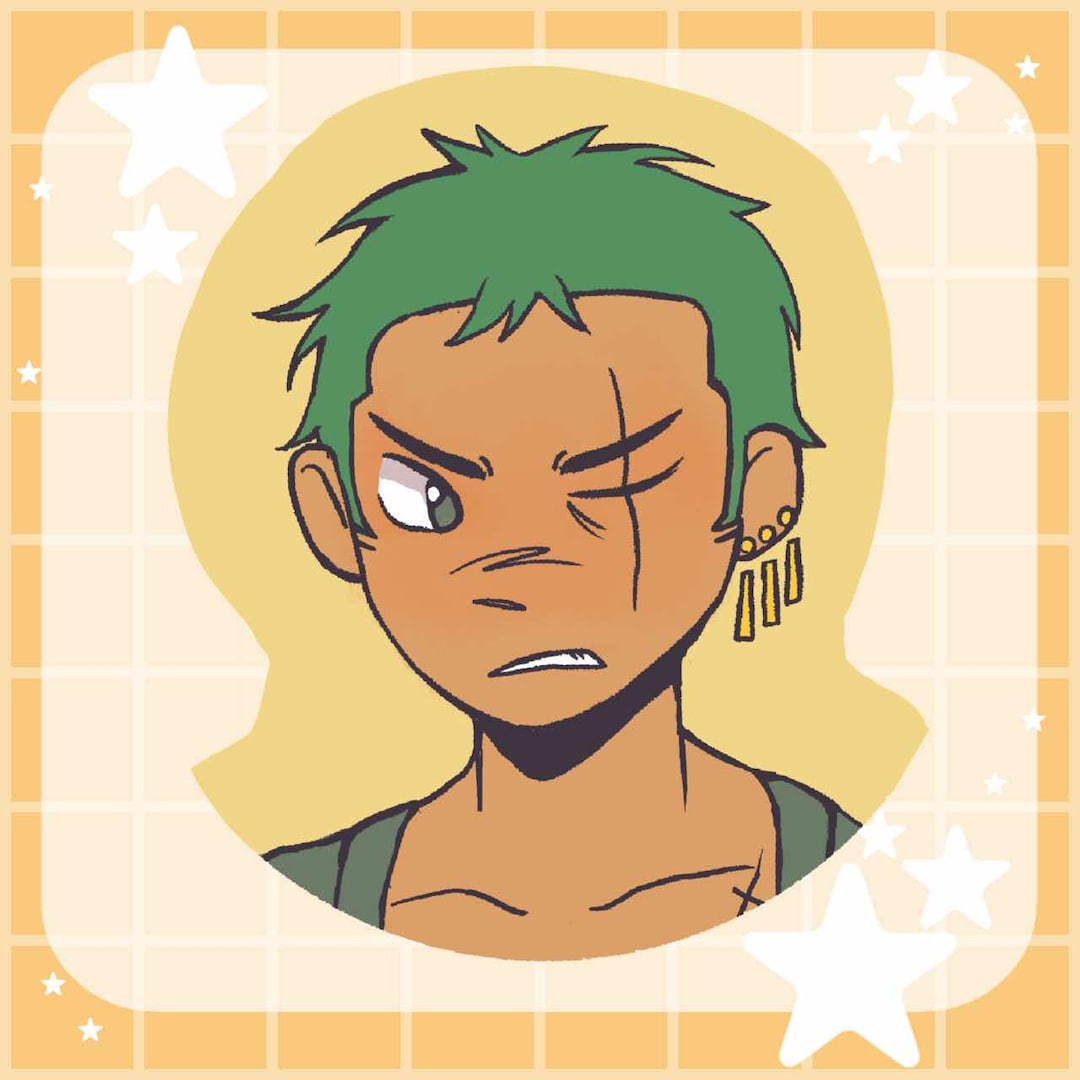 One Piece Anime Character Zoro Vinyl Stickers Art Cute Silly Chibi ...