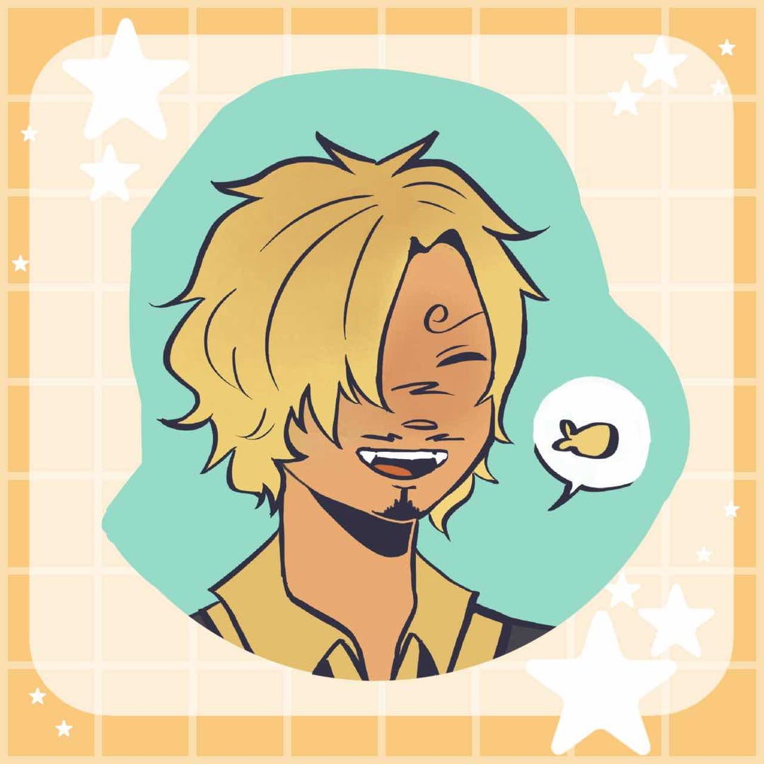 One Piece Anime Character Sanji Vinyl Stickers Cute Silly Chibi ...