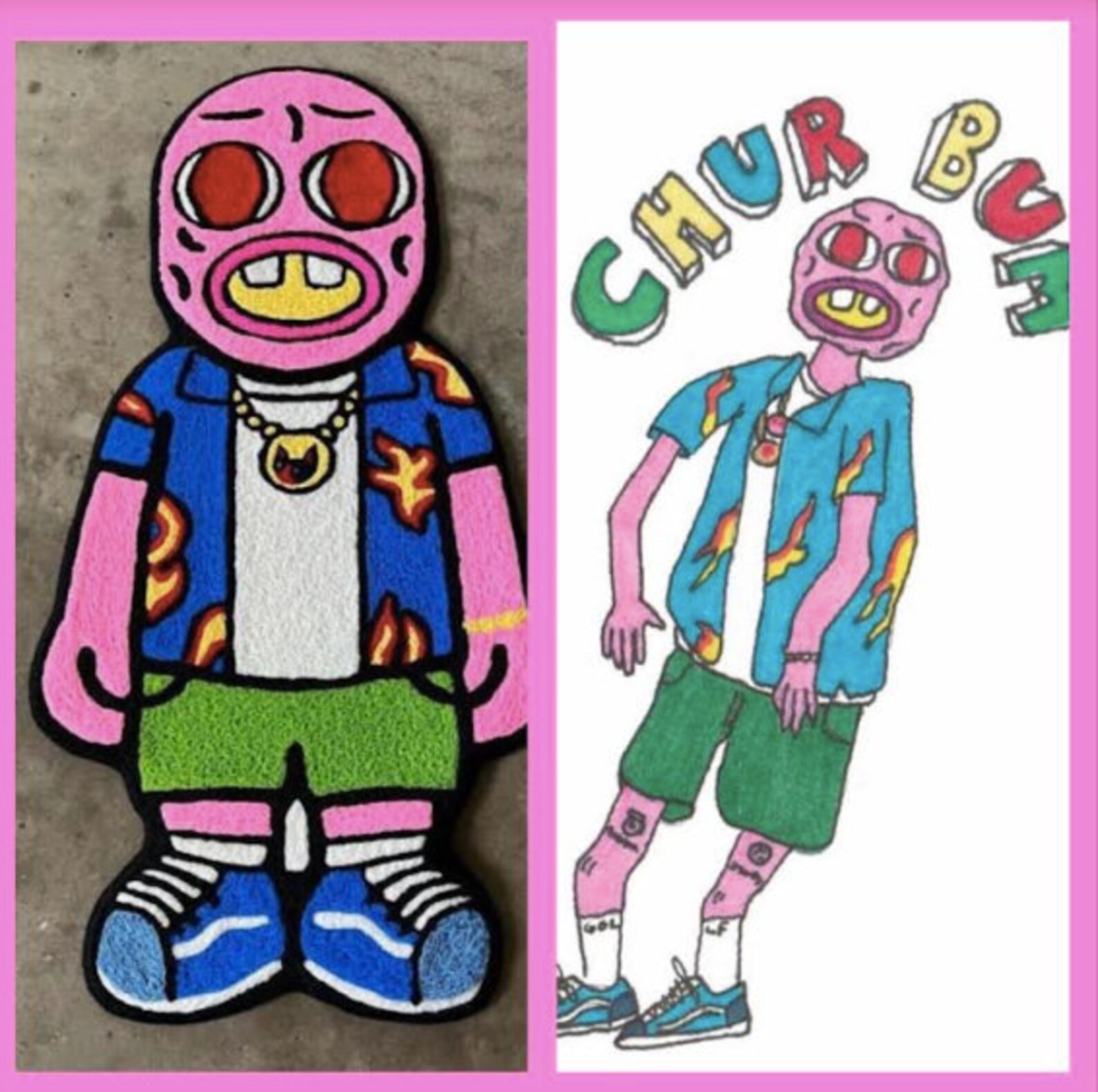 Tyler the Creator Igor Cherry Bomb Hip Hop Inspired Rug, Rapper Artist ...