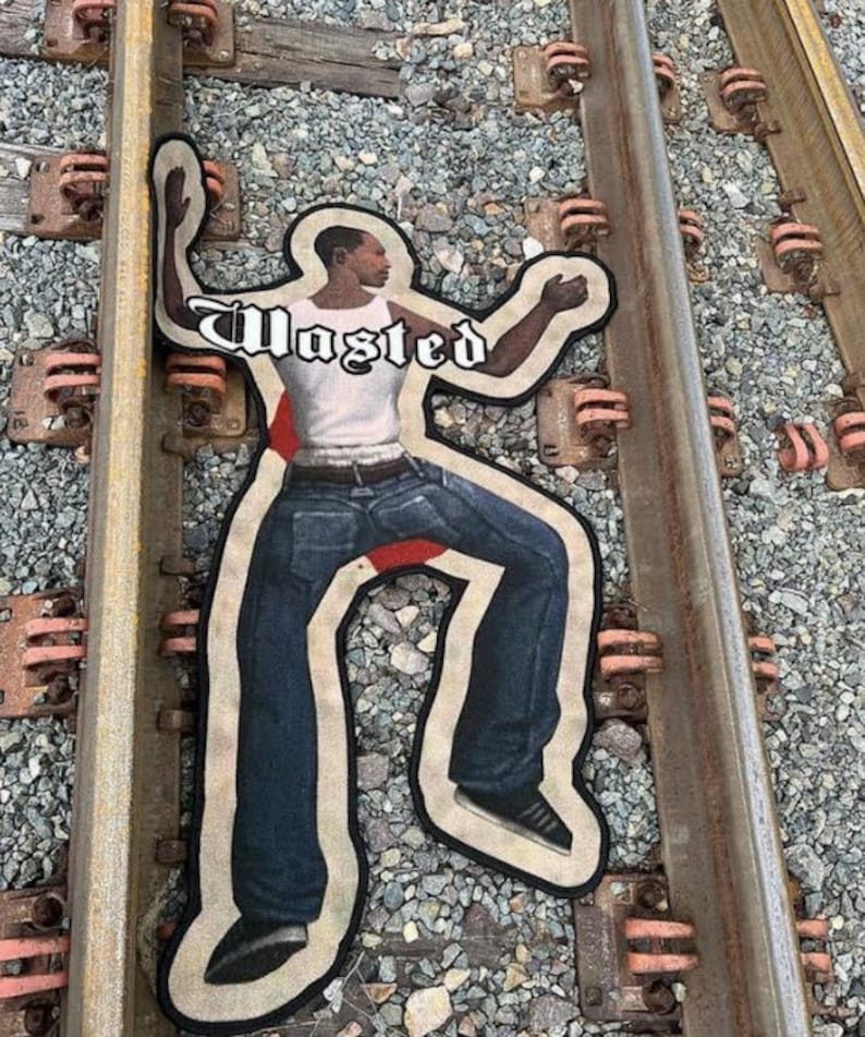 Grand Theft Auto Printed Rug, CJ Wasted Rug, Pop Culture Rug, Funny ...