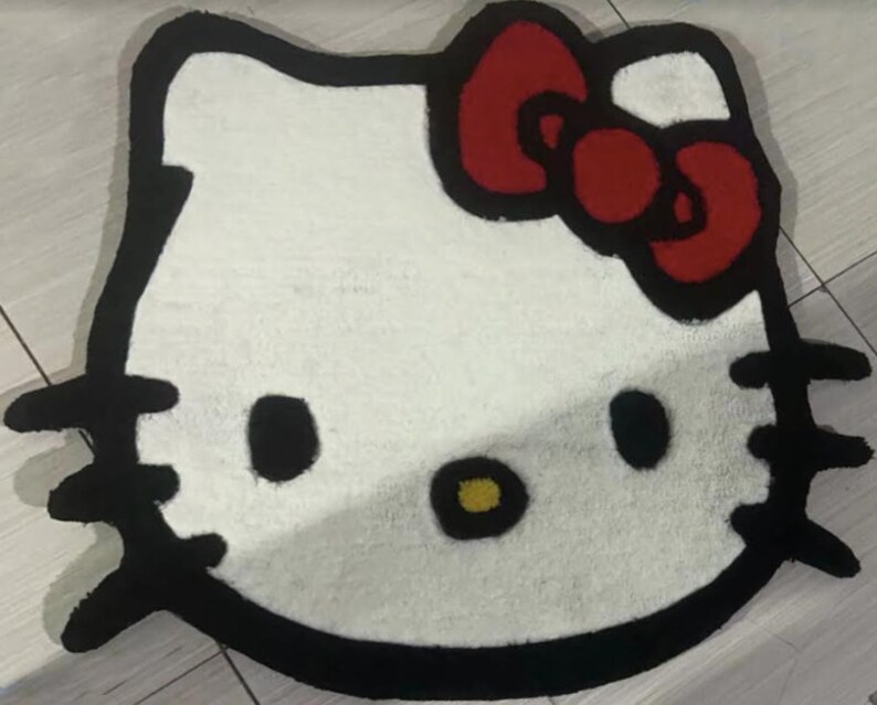 Skeleton Halloween Handtufted Hello Kitty, Cute Kawaii Sanrio Inspired ...
