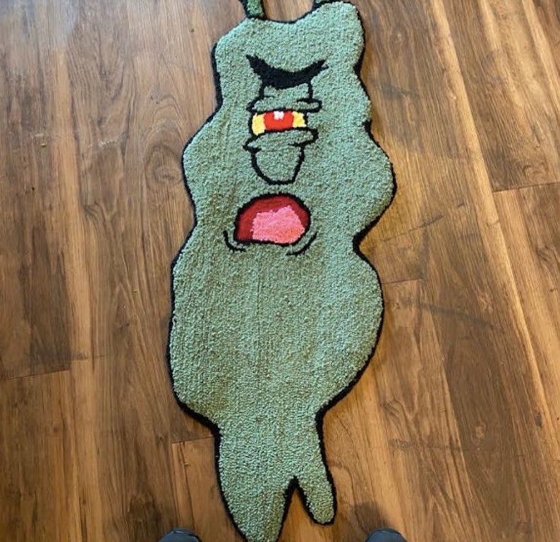 Squidward Meme Style Rug, Y2K Kid Culture Rg, 90's 200's Nostalgia Rug ...