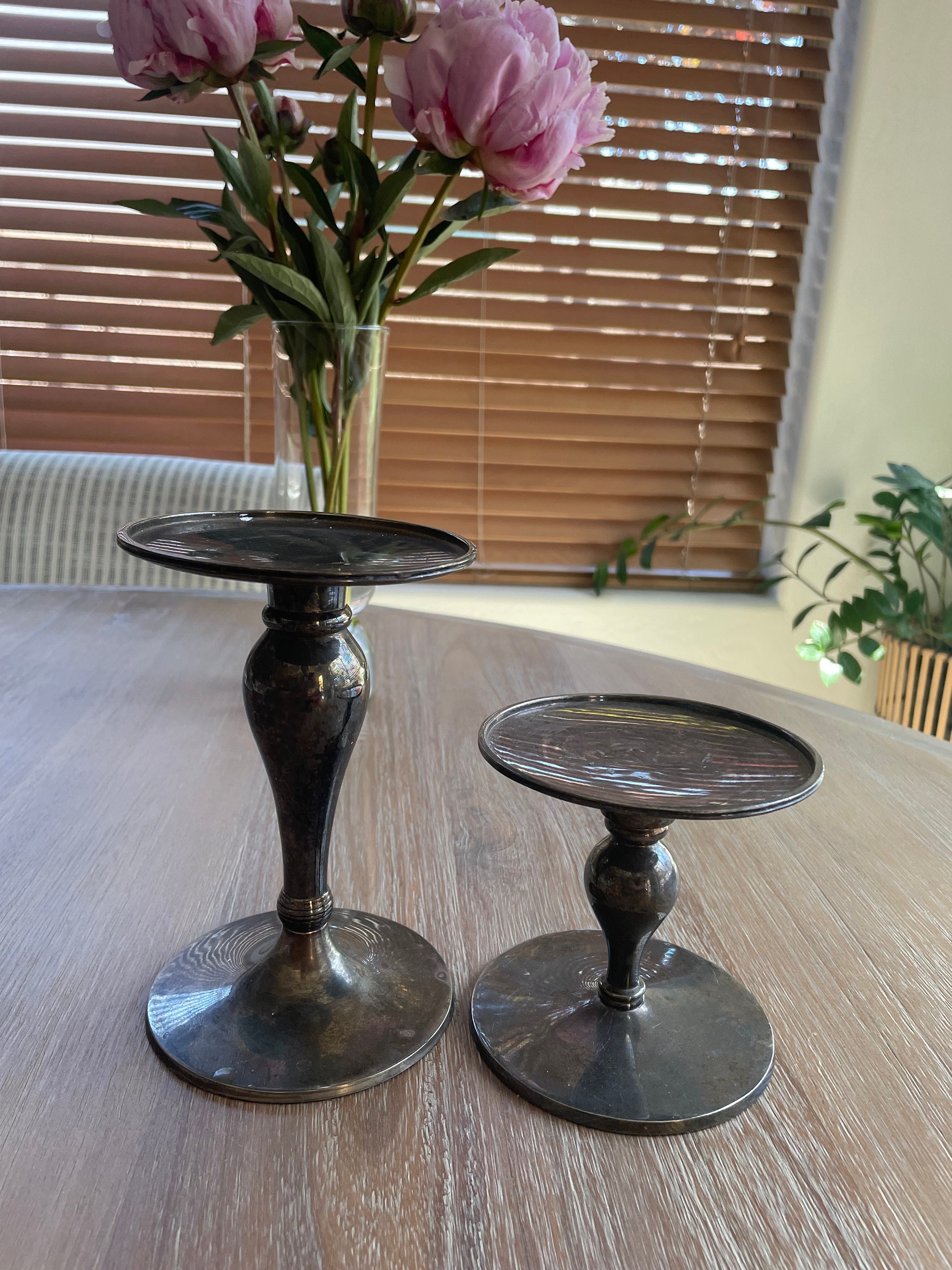 Set of 2 Vintage Pottery Barn Candle Holders - Etsy