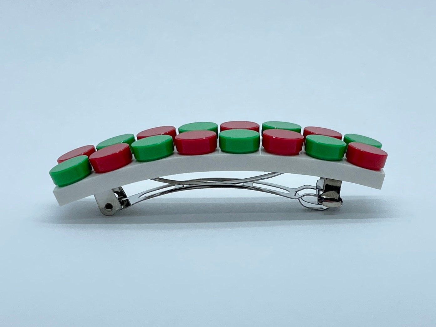 LEGO Christmas Dot Barrette White Building Block Hair Clip - Etsy