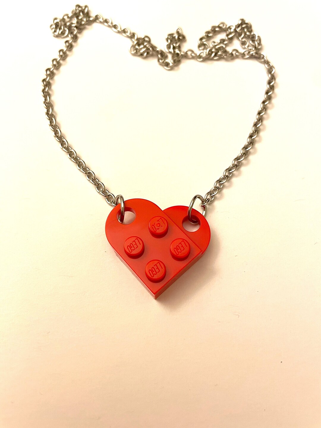 LEGO® Brick Heart Necklace - Etsy
