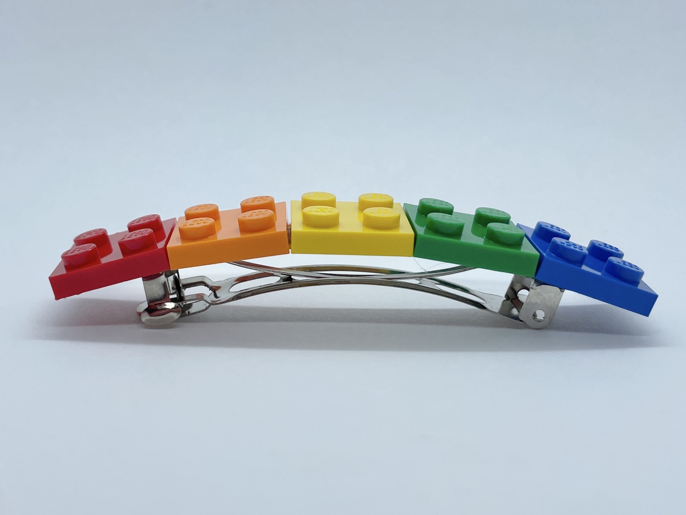 LEGO® Rainbow Barrette Large Building Block Hair Clip - Etsy