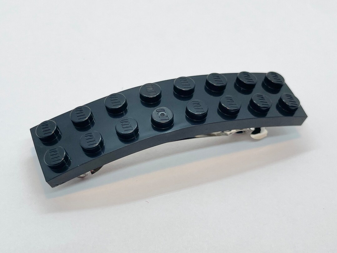 LEGO® Black Barrette Alligator Clip - Building Block Hair Clip - Etsy