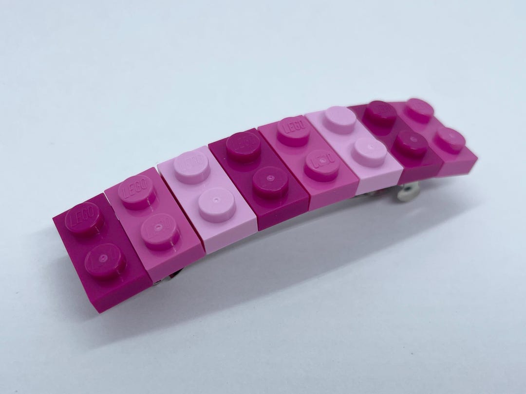 LEGO® Brick Pretty in Pink Barbie Barrette - Building Block Hair Clip ...