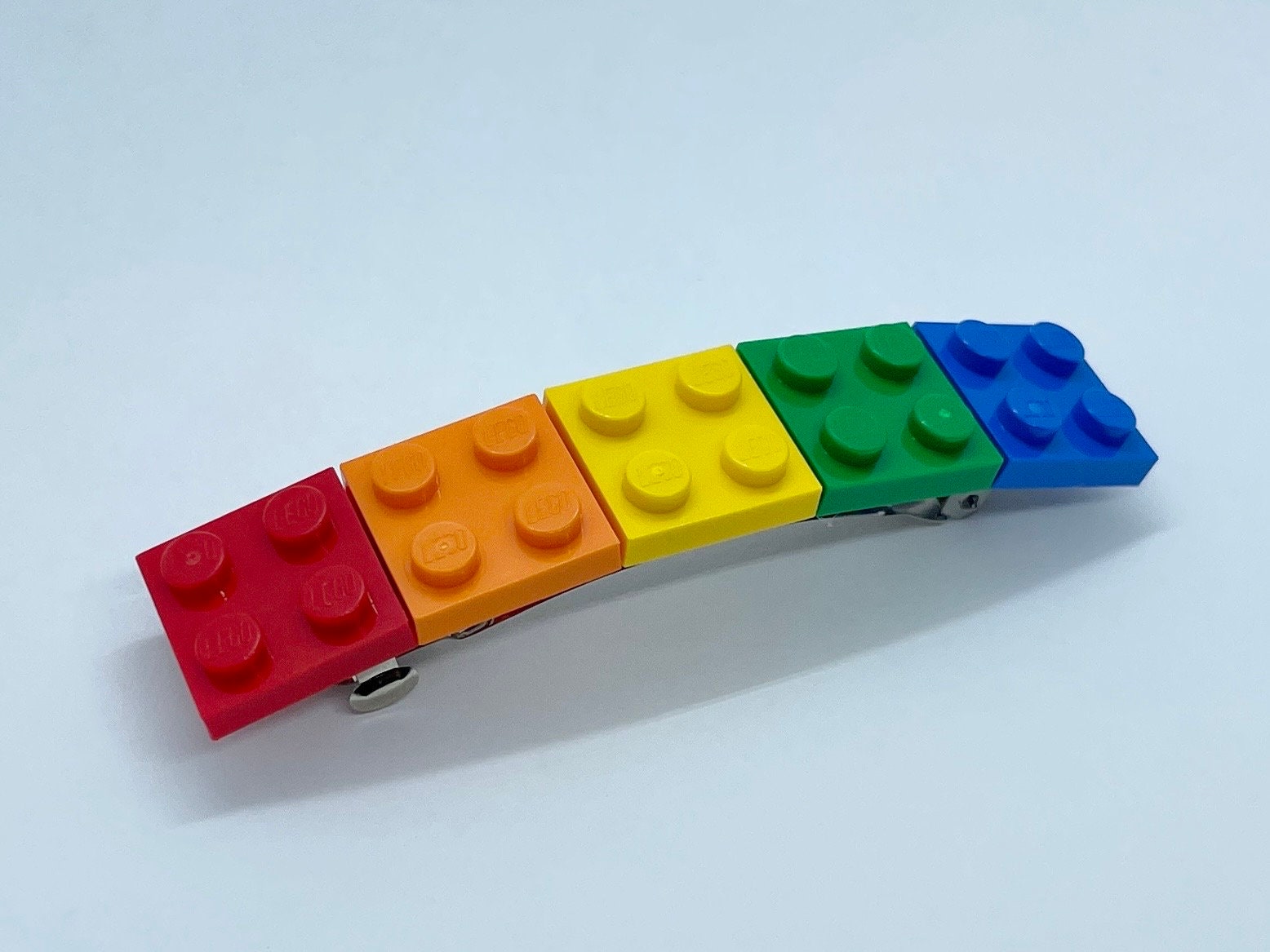 LEGO® Rainbow Barrette Large Building Block Hair Clip - Etsy