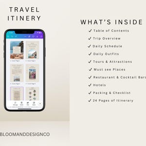 Italy Travel Itinerary Template | Digital Trip Planner | Europe ...