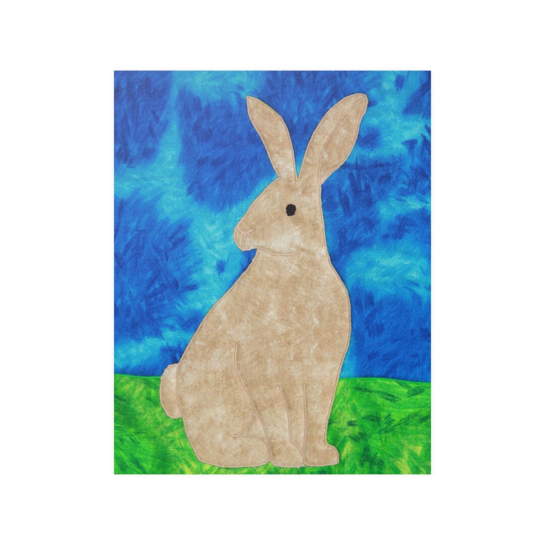 Bunny Poster, Satin Finish, Multi Size Wall Art - Etsy