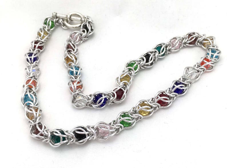 Captured Crystal Chainmaille Tutorial - Etsy
