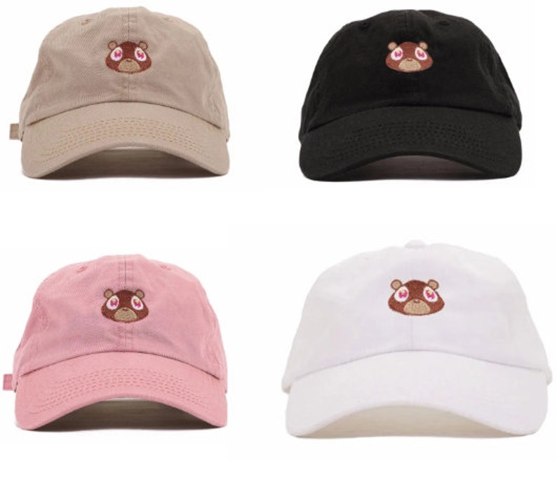 Kanye West Graduation Ye Bear Dad Hat Unisex for Men or Women Hip Hop ...