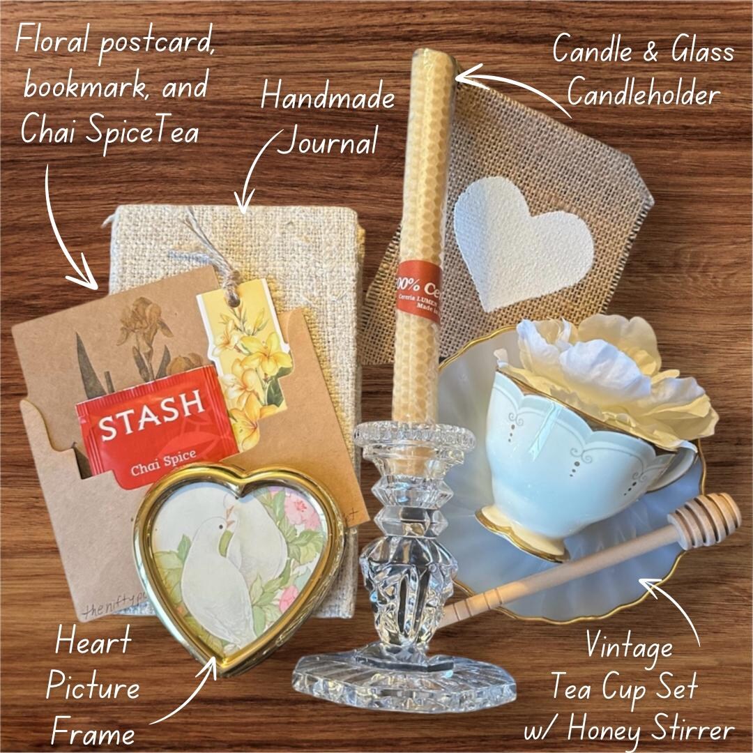 Cozy Vintage Gift Box & Tea Set - Etsy