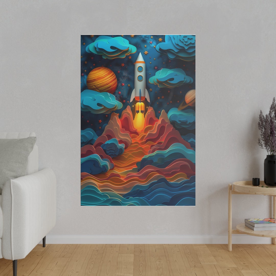 Cartoon Space Quest 3D Papercraft Galactic Adventure Craft Paper - Etsy