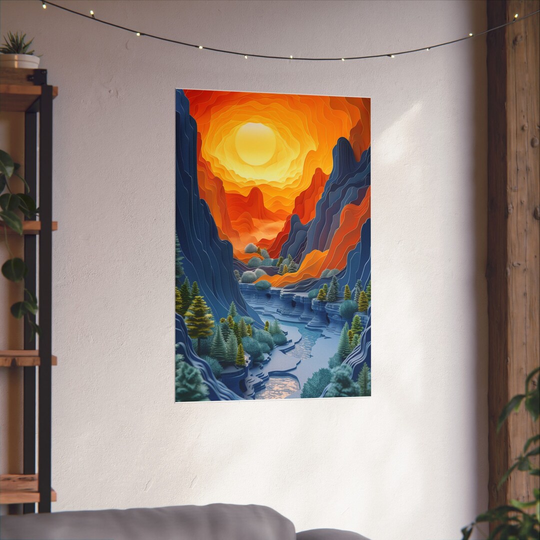 Galactic Journey 3D Papercraft Manga Style Art Print - Etsy