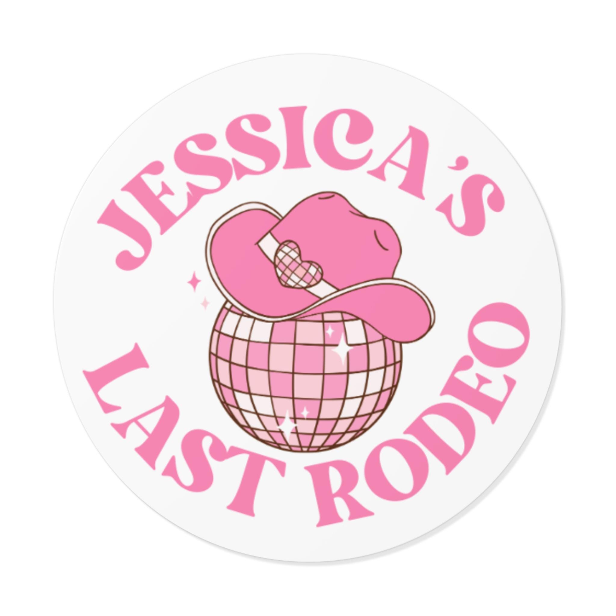 Custom Last Rodeo Sticker Disco Cowgirl Sticker Hot Pink Cowgirl ...