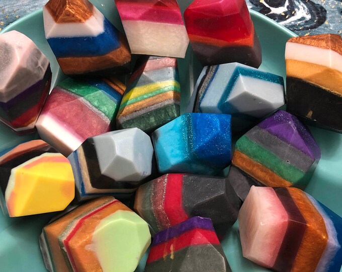 5 Bar Set of Rock Soap, Soap Rocks, Crystal Soap, Gift for Him, Gift ...