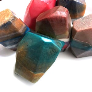 5 Bar Set of Rock Soap, Soap Rocks, Crystal Soap, Gift for Him, Gift ...