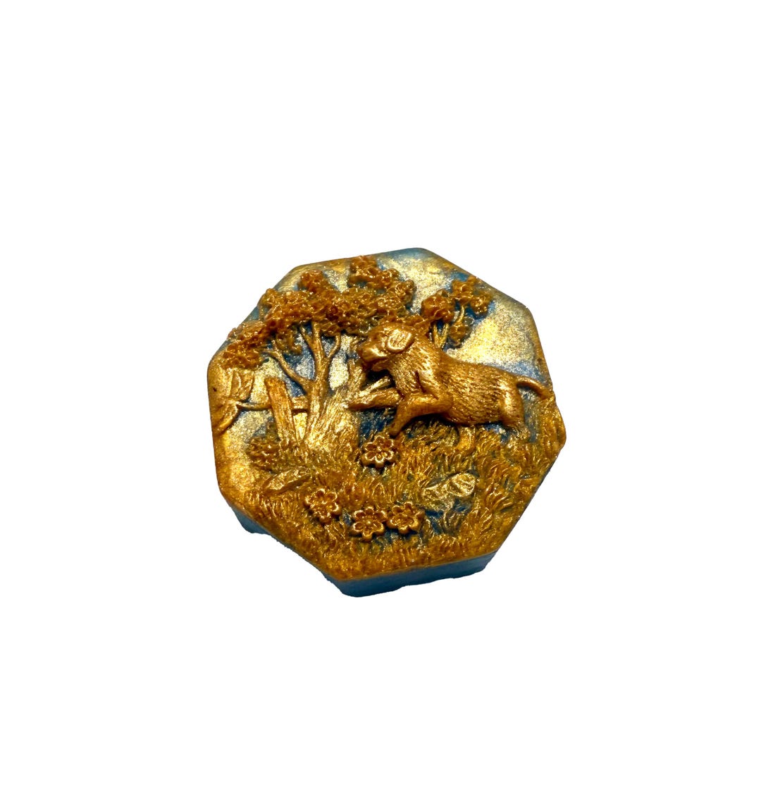 Year of the Dog Soap – Gold Dog Octagon Bar – Lunar New Year Decor ...