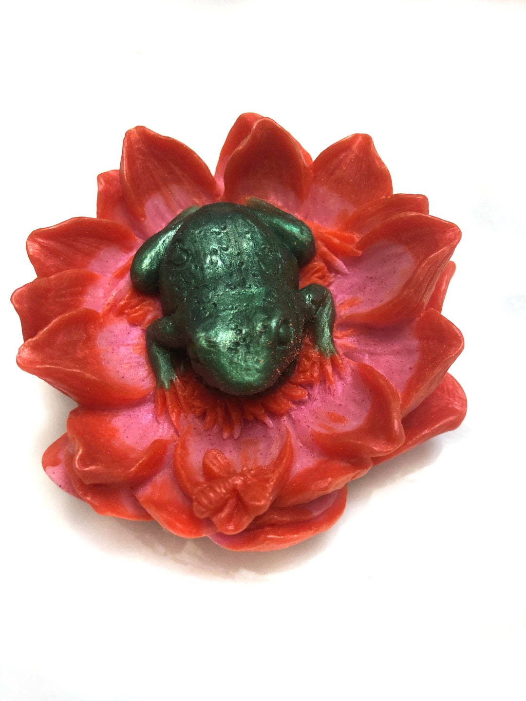 Lotus Flower, Frog Soap, Lotus Flower Soap, Frog Decor, Flower Soap - Etsy