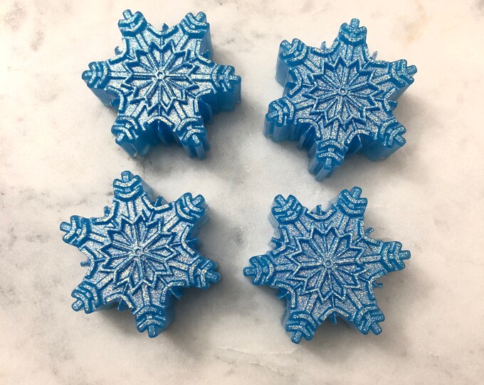 Glitter Snowflake Soap, Winter Decor, Gift Set (4 Pack) - Etsy