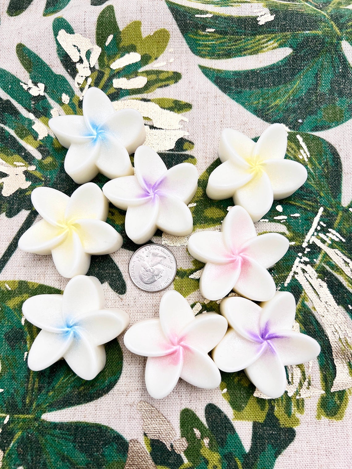 Plumeria Mini Soap Set: Hawaiian Decor for Your Tropical Bathroom, Luau ...
