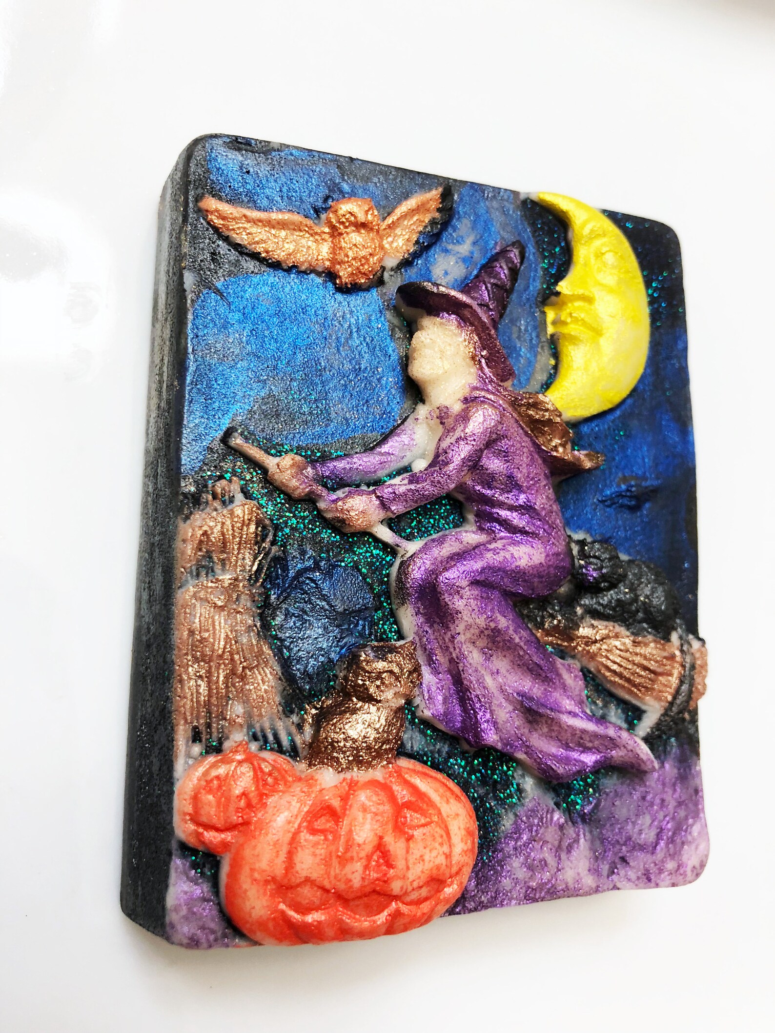 Witch Soap Halloween Soap Flying Witch Halloween Decor - Etsy