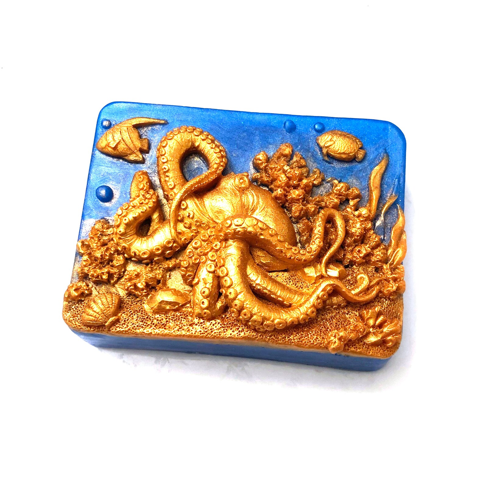 Octopus Soap Octopus Gold Shimmer Gift for Boyfriend Gift | Etsy