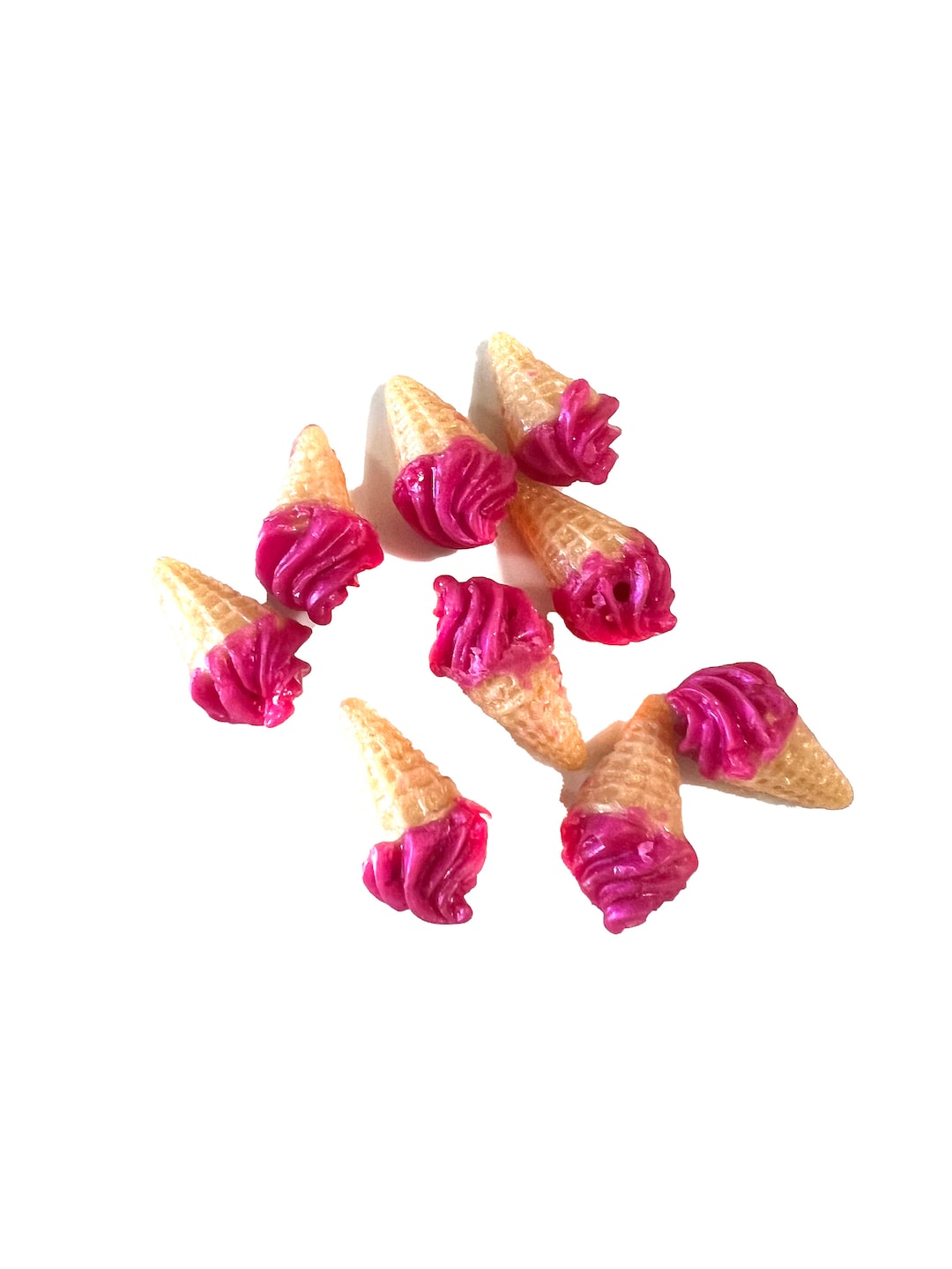 Whimsical Miniature Ice Cream Cone Soap Embeds, Unscented, Low Sweat ...
