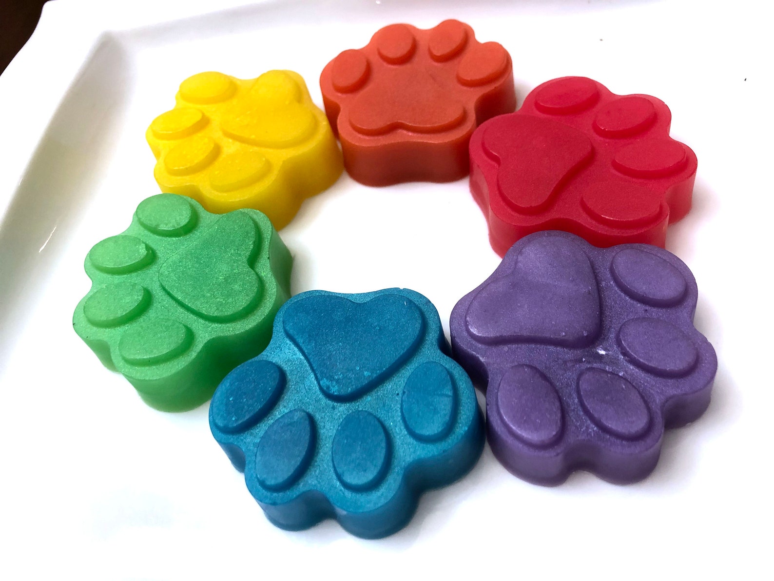 Paw Print Soap, 8 Piece, Party Favors, Gift Dog Lovers, Novelty Soap ...