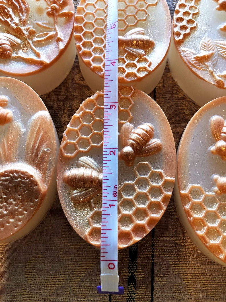 Bee Soap Oval Honey Bee Soap Honey Bee Decor Mother's | Etsy